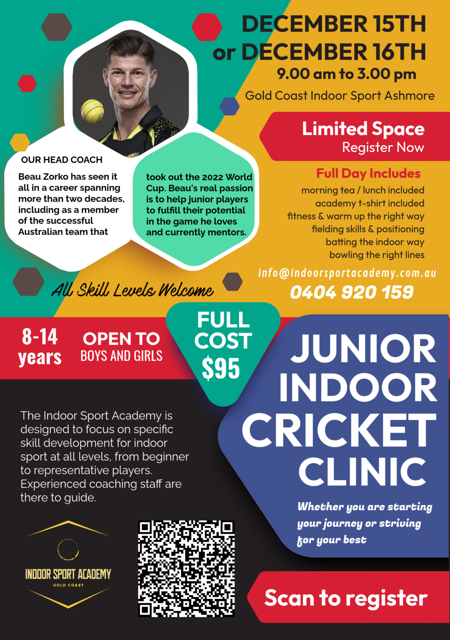 GOLD COAST INDOOR SPORT (ASHMORE) – Cricket – Netball – Soccer